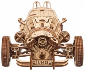 Ugears 3D dřevěné mechanické puzzle Tříkolka UGR-S