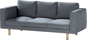Potah na pohovku IKEA Norsborg 3-místná barva šedá látka pletený vzor