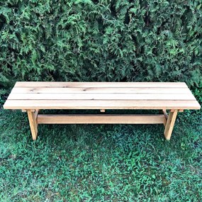 KULHÁNEK Zahradní lavice bez opěradla - klasická Délka: 170 cm, Odstín nátěru: olej - ořech