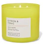 Bath & Body Works Citron & Tonic, vonná svíčka 411g