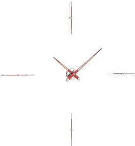 Designové nástěnné hodiny Nomon Merlin 4i red 110cm