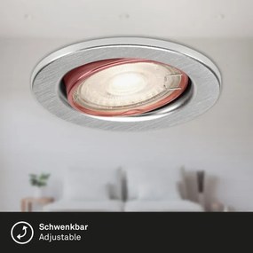 Briloner 7144-039-Sada 3xLED Koupelnové podhledové svítidlo 1xGU10/4W/230V IP23