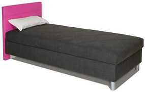 NEW DESIGN postele Válenda VARIO s hlavovým čelem a úložným prostorem, matrace a rošt v ceně, 90×200 cm Velikost postele: 90 × 200 cm, Strana: Pravá