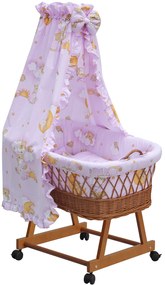 Košík pro miminko s nebesy Mráček - růžová