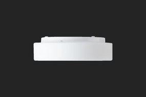 OS ELS70401 ELSA 2 IP stropní/nástěnné skleněné svítidlo bílá IP65 3000 K 15W LED nouzové kombinované 3 h (původní kód OS 70401) - OSMONT