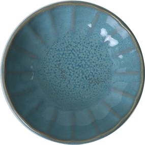 Sada 6 kameninových misek Laguna 12 cm, tyrkysová