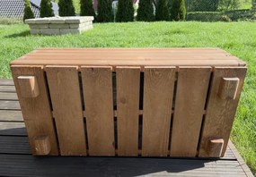 Dřevěný zahradní květináč AKSAMIT teak  800x400x300