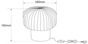 Lucide 78595/01/02 - Stolní lampa JANY 1xE14/25W/230V zlatá