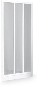 Roth PROJECT LD3 Posuvné sprchové dveře pro instalaci do niky 80 cm Profil: Bílá, Sklo: Grape