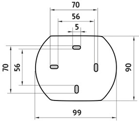 Nimco Kosmetické podsvícené LED zrcátko - ZK 20265-26