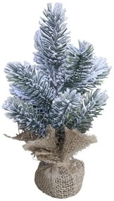 Zasněžený vánoční stromek v jutě Fleur Fir Snow - 20cm