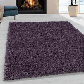 Ayyildiz, Kusový koberec Sydney Shaggy 3000 violett, 80x150, fialová, ložnice