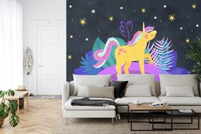 Fototapeta Ula La Unicornio Night Stars Omyvatelný vlies 180x120