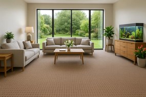 Condor Carpets, AKCE: 80x448 cm Kusový koberec Udinese béžový new - neúčtujeme odřezky z role - obšitý ze všech stran, šíře, béžová, filc, chodba / předsíň