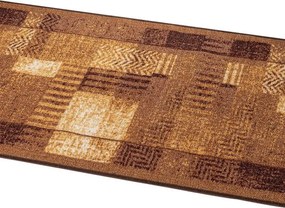 Kusový běhoun Patchwork hnědá 67 x 150 cm