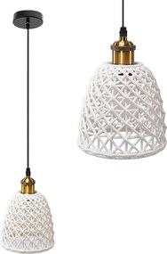 Toolight Toolight, keramická závěsná lampa 1xE27 APP1007-1CP, bílá, OSW-07534