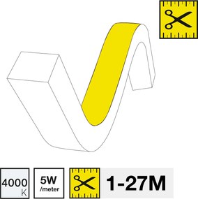 SLC SM16022 LED pásek SLC NEON FLEX TOP 4000K 5W 411LM 1-27M IP67 - TLG
