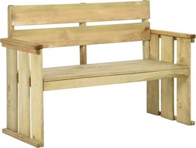 vidaXL Zahradní lavice 121 cm impregnované borové dřevo [318407]