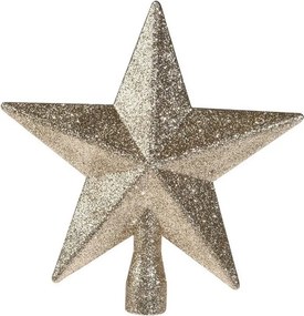 Třpytivá špice Zlatá hvězda 20 cm