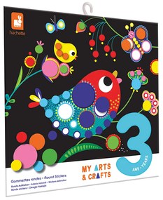 Janod My arts&crafts Kreativní sada Kulaté nálepky od 3 let