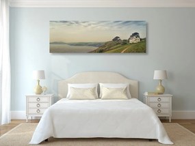 Obraz dům na útesu - 150x50 cm