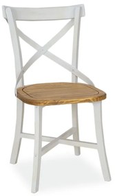 MAXIVA Jídelní židle - LARS, celodřevěná, různé dekory na výběr Barva/dekor: medová borovice/bílá borovice
