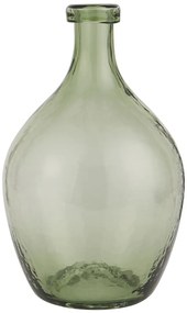 IB LAURSEN Skleněná váza Balloon Green 28 cm, zelená barva, sklo