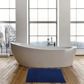 MSV CHENILLE koupelnová předložka 60 x 90 cm tmavě modrá / mikrovlákno