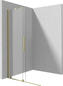 Deante Sprchová zástěna Walk-in Prizma, posuvná - KTJ R30R 100 cm, zlatá