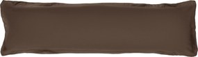 Livarno® Potah na polštář z mikrovláknitého saténu, 40 x 145 cm (tmavě hnědá)