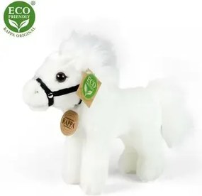 RAPPA Plyšový kůň bílý 20 cm / ECO-FRIENDLY / od 0 měsíců