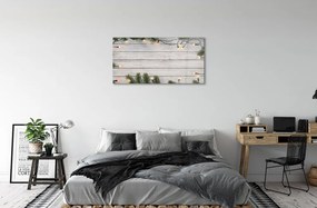 Obraz na skle Větvičky světlé dřevo 140x70 cm