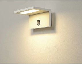 LA 1001970 LED SENSOR WL, LED venkovní nástěnné nástavbové svítidlo, IP44, BÍLÁ, 3000K - BIG WHITE (SLV)