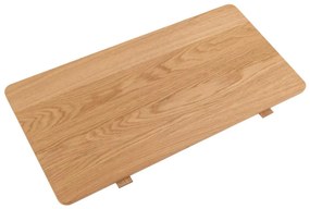 Sada 2 ks prodlužujících desek k jídelnímu stolu Atlantic 100x50 cm dub přírodní