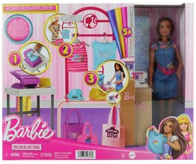 Barbie Módní design studio s panenkou HKT78