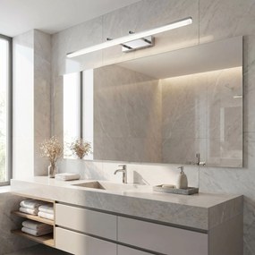 Toolight Rea, Koupelnové nástěnné LED svítidlo APP1871-1W 80cm CHROME, OSW-66027