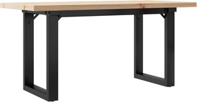 Konferenční stolek s O rámem 100x50x45,5 cm borovice a ocel 3282732