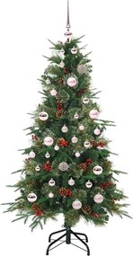 Umělý Skládací Vánoční Strom s stojanem Zelená 150 cm PE a PVC 3397408