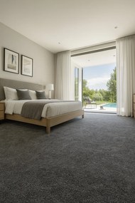 Vopi, Metrážový koberec Color Shaggy šedý - neúčtujeme odřezky z role, na míru, šíře 2m,3m,4m, šedá, ab (mřížka), ložnice
