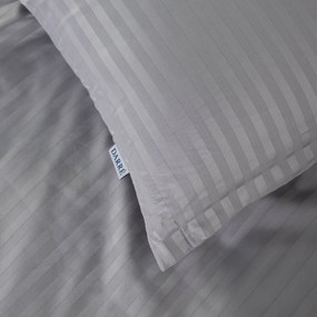 Damaškový saténový povlak na polštář Pruh 10 mm - Silver Velikost: 40 x 40