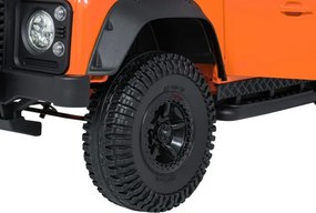 Elektrické autíčko Land Rover Defender 110 SVX oranžové
