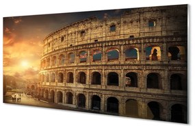 akrylový obraz Rome Colosseum při západu slunce 140x70 cm