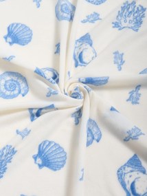 Sinsay - Blanket with seashell pattern - krémová