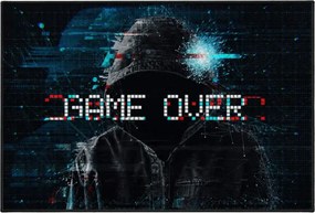 Protiskluzový herní koberec Game Over
