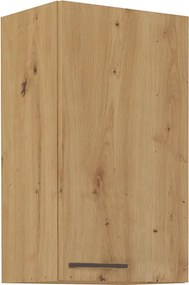 Horní skříňka, černý mat / dub artisan, Monro 40 G-72 1F