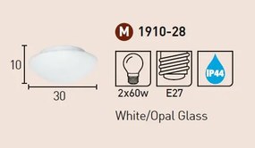 Koupelnové stropní svítidlo SEARCHLIGHT  1910-28