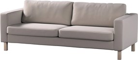 Potah na pohovku IKEA Karlstad 3-místná, nerozkládací, krátký barva béžová látka sametová