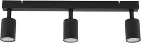 TK Lighting TOP černá / Stropní bodové svítidlo / 3x GU10 / max. 10W /
