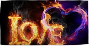 Sablio Ručník Love - 50x100 cm