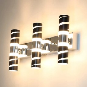 Lampa Nástěnná Moderní Kovová Led 24W 3000K Teplá Bílá